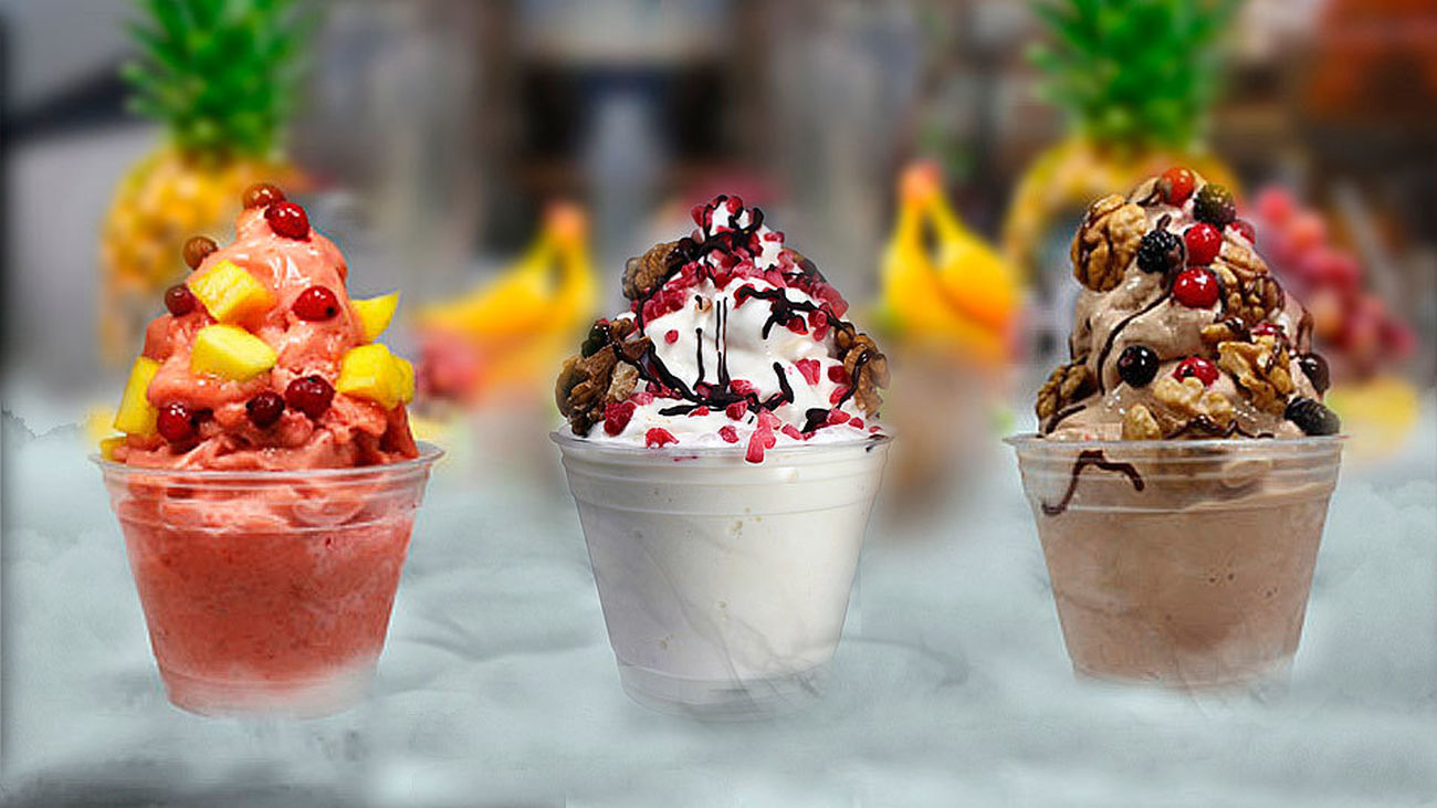 Helados sanos elaborados en el momento